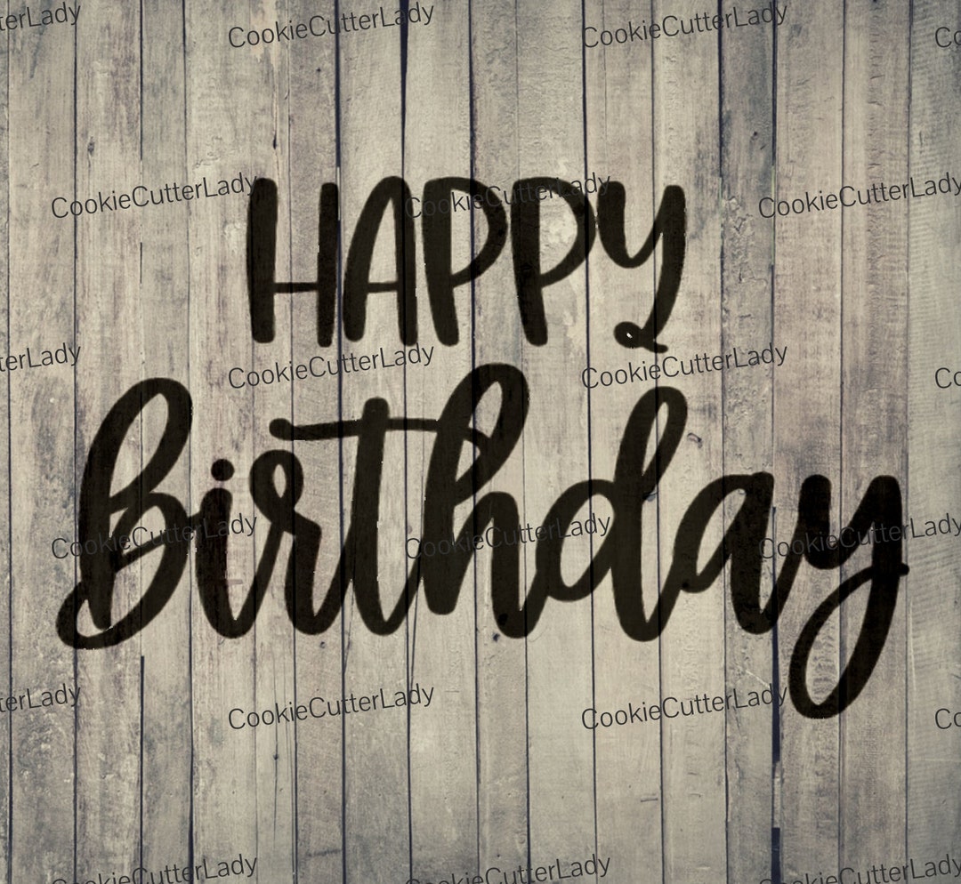 Happy Birthday Stencil | REUSABLE, DURABLE, WASHABLE Craft Stencil ...