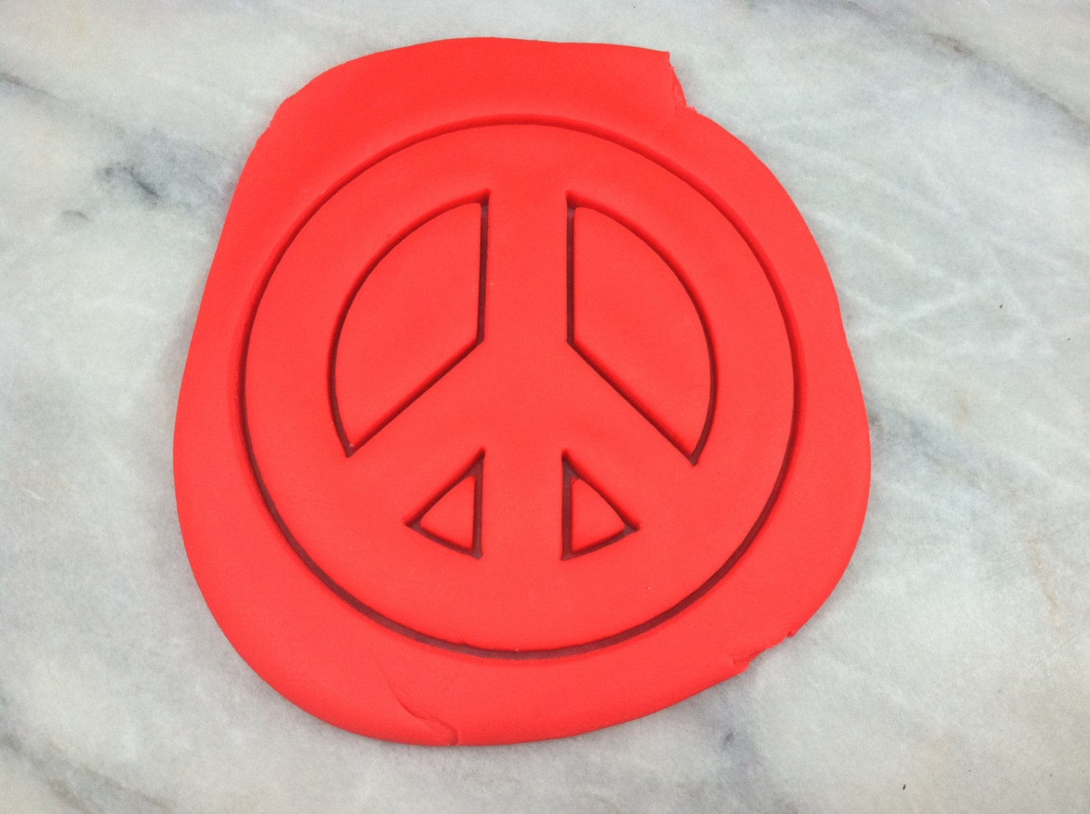 Peace Sign Cookie Cutter Detailed - SHARP EDGES - FAST Shipping ...
