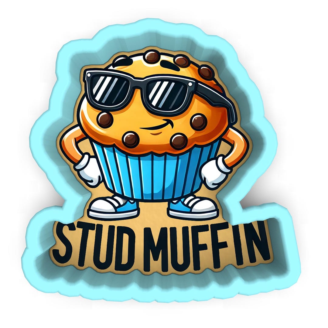 Stud Muffin Cookie Cutter | Stamp | Stencil - SHARP EDGES - FAST ...