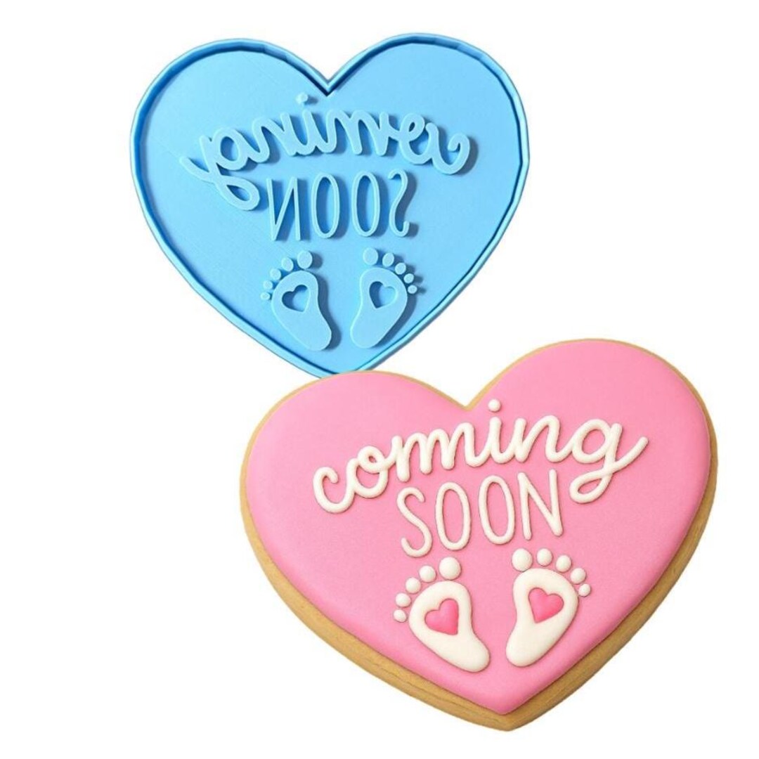 Coming Soon Baby Cookie Cutter + Stamp - SHARP EDGES - FAST Shipping ...