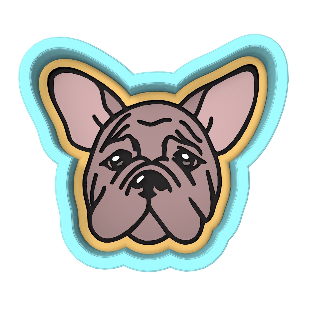 Frenchie Dog Breed Cookie Cutter | Stamp | Stencil #1 - Etsy