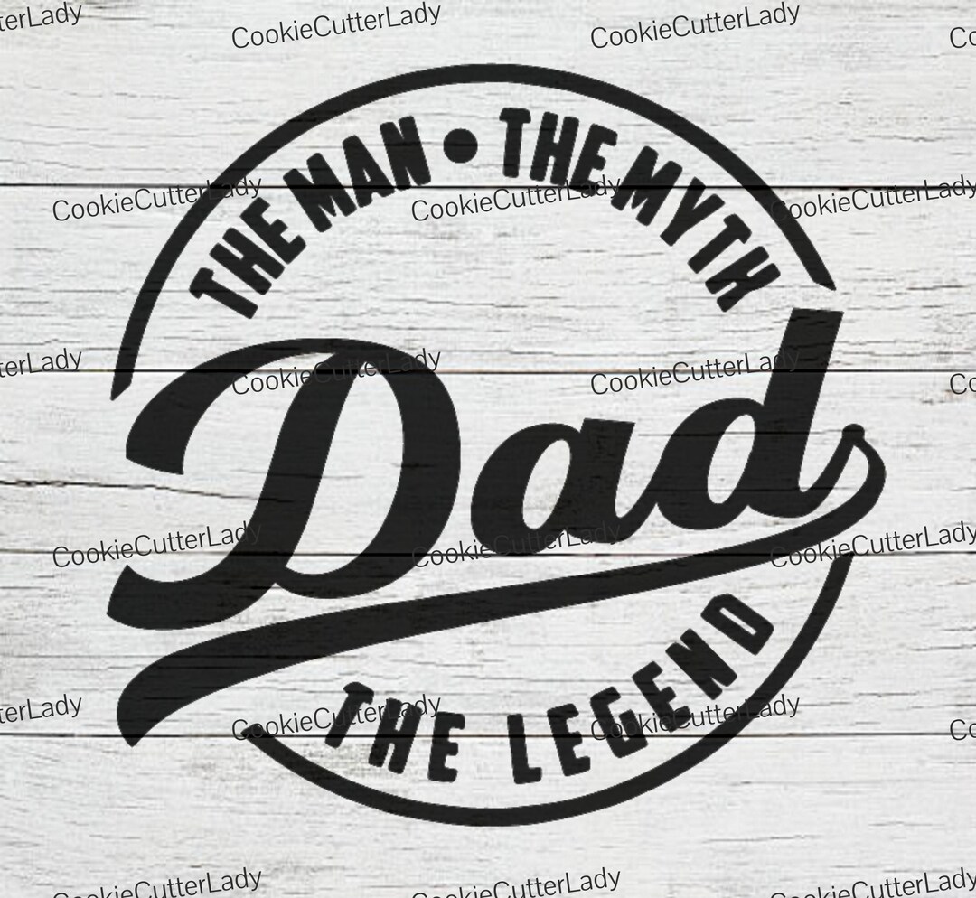 The Man the Myth the Legend Dad Stencil | REUSABLE, DURABLE, WASHABLE ...
