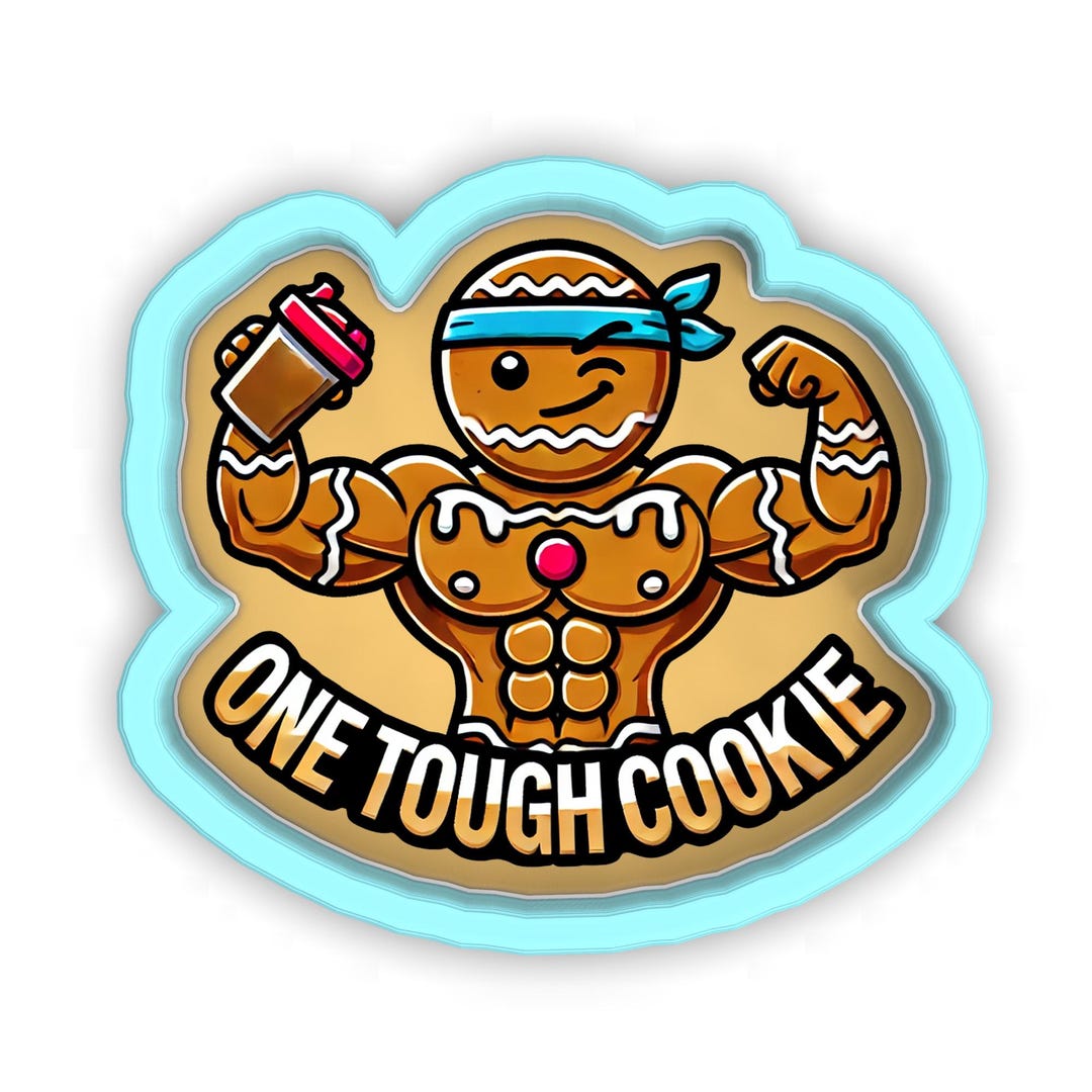 One Tough Cookie Gingerbread Man Cookie Cutter | Stamp | Stencil ...