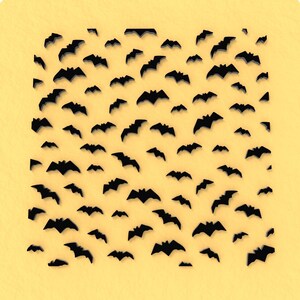 Halloween Bats Pattern Stencil - Etsy