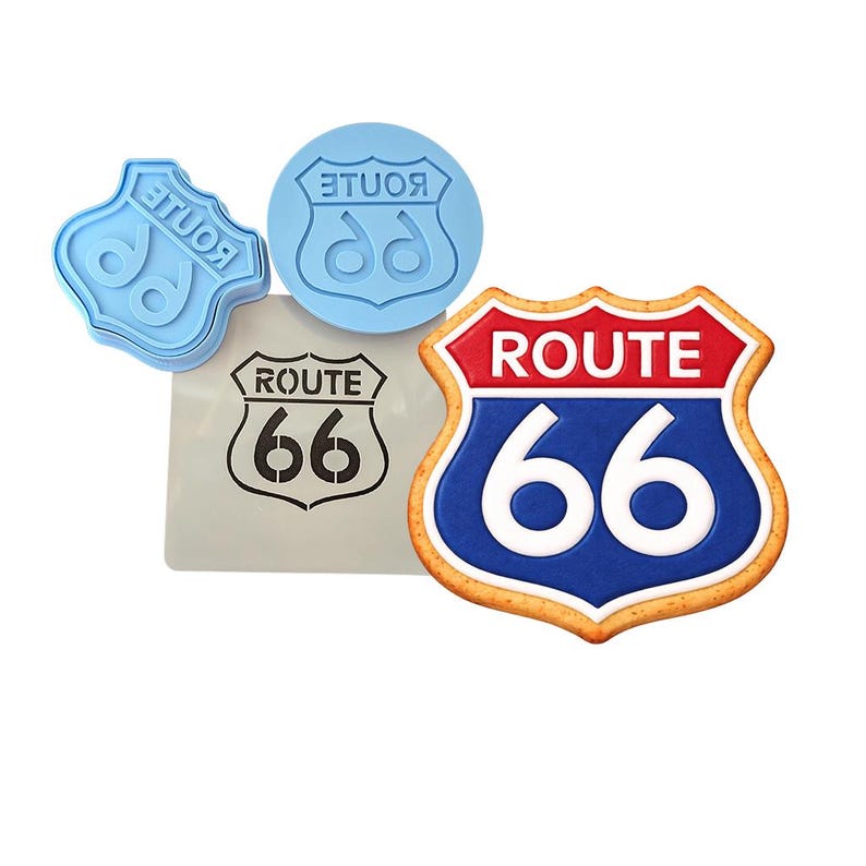 Route 66 Cookie Cutter | Stamp | Stencil - SHARP EDGES - FAST Shipping ...