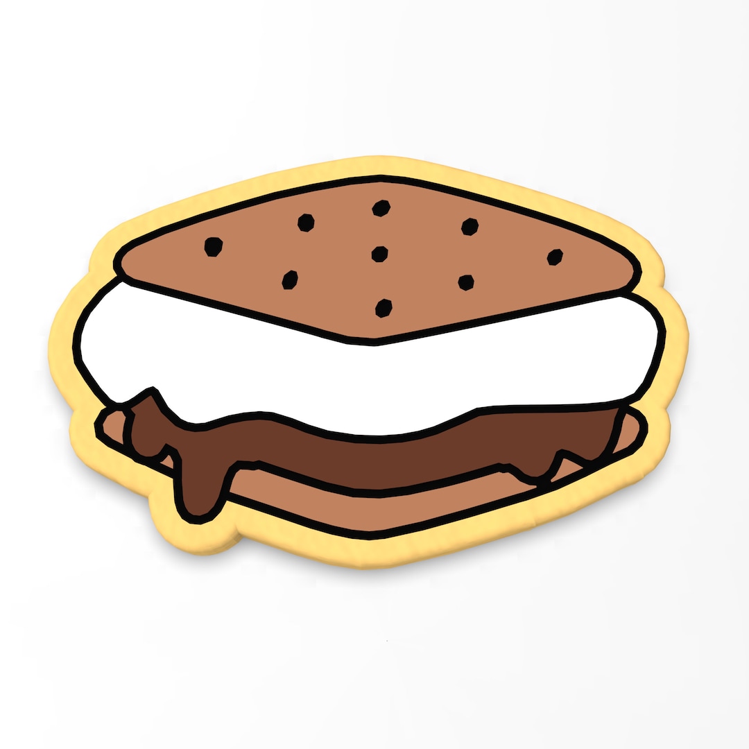 Smores Cookie Cutter | Stamp | Stencil - SHARP EDGES - FAST Shipping ...
