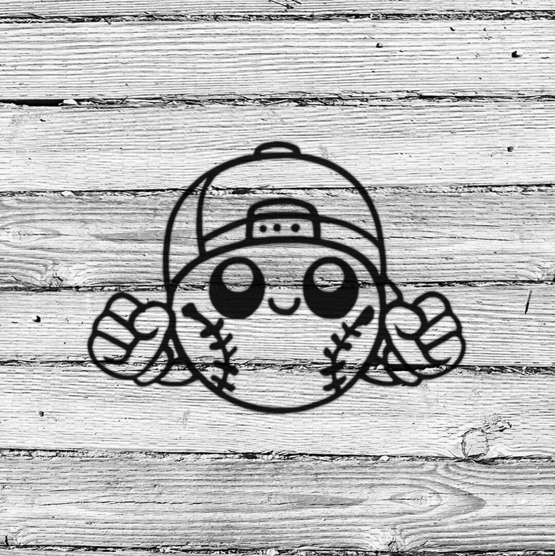 Baseball Mascot Guy Stencil | REUSABLE, DURABLE, WASHABLE Craft Stencil ...