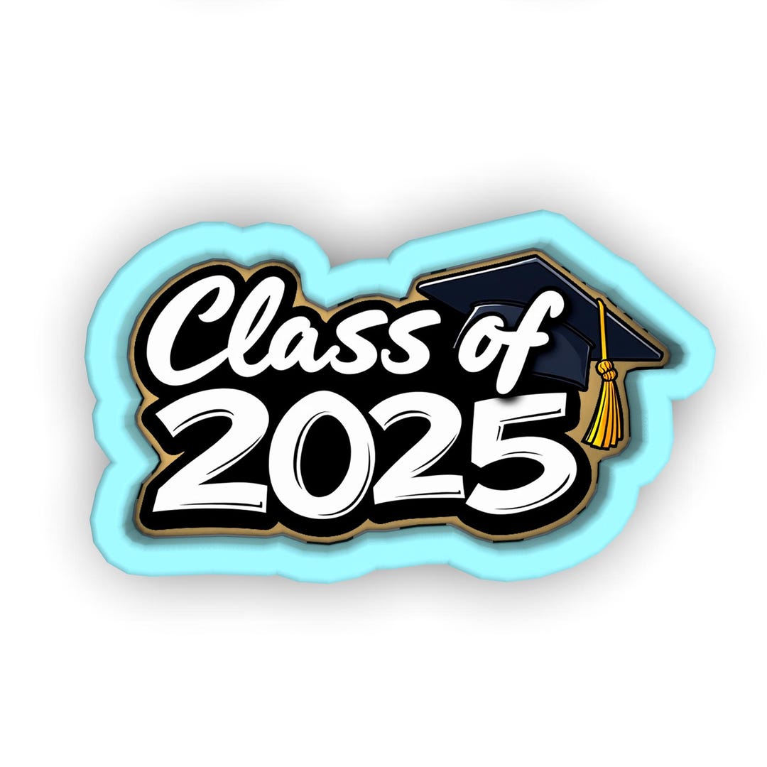 Class of 2025 White Cookie Cutter | Stamp | Stencil - SHARP EDGES ...