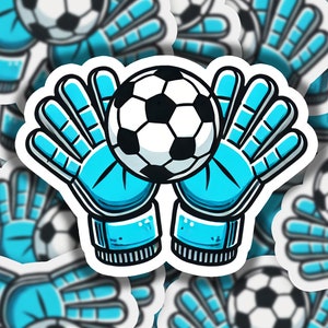 Soccer Goalie Gloves Vinyl Sticker | Waterproof & Durable | Soccer ...