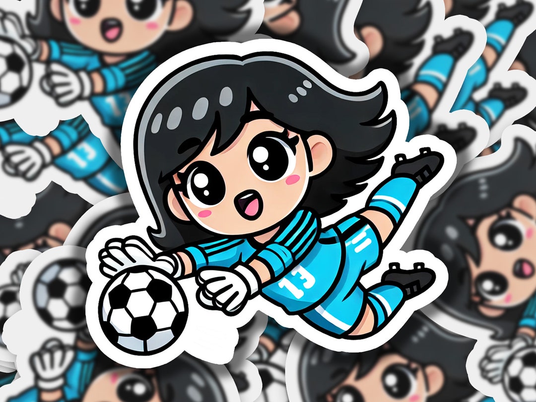 Soccer Girl Goalie Vinyl Sticker | Waterproof & Durable | Soccer ...