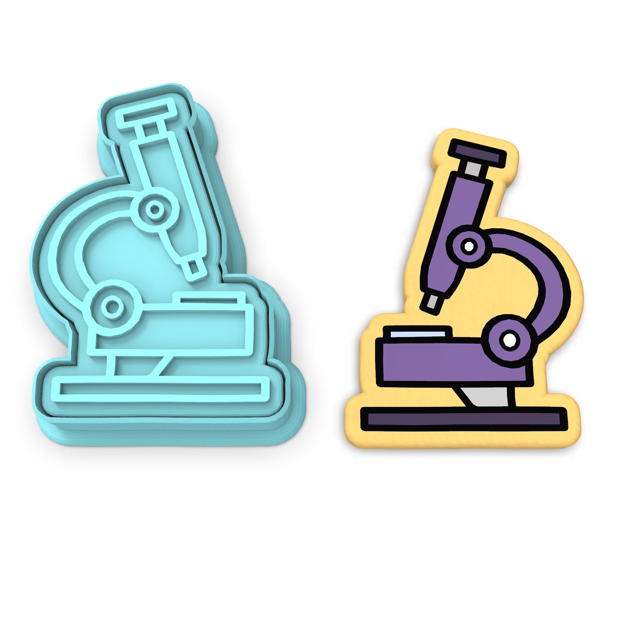 Microscope Cookie Cutter | Stamp | Stencil - SHARP EDGES - FAST ...