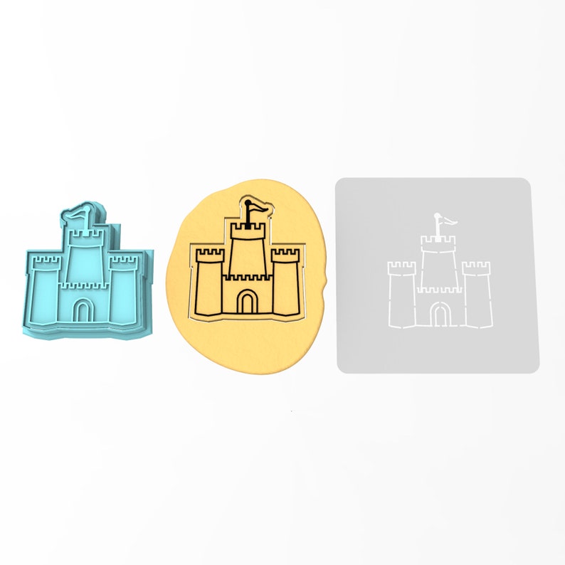 Sand Castle Cookie Cutter Stamp Stencil SHARP EDGES - Etsy