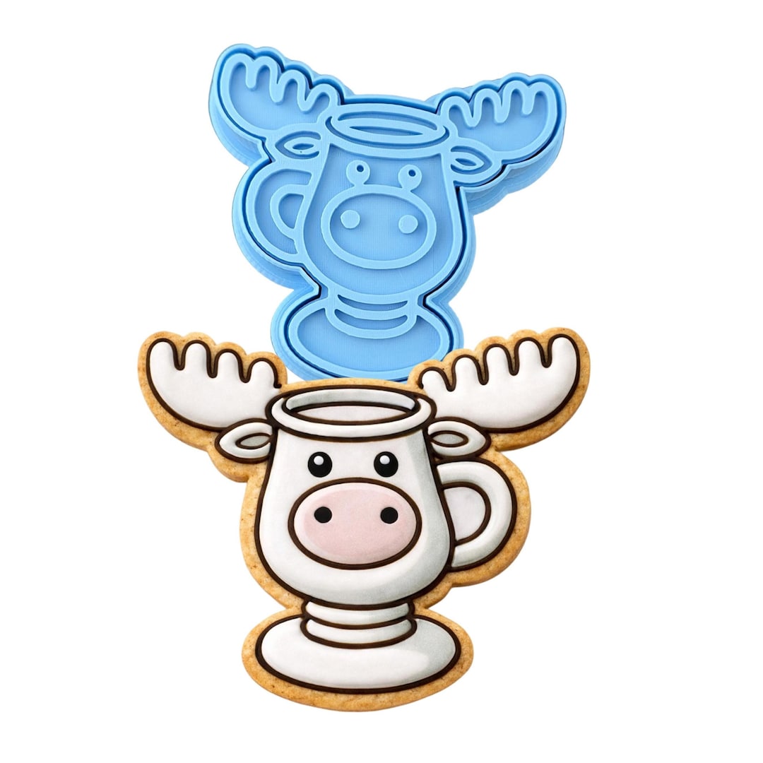 Griswold Moose Mug Cookie Cutter | Stamp | Stencil - SHARP EDGES - FAST ...