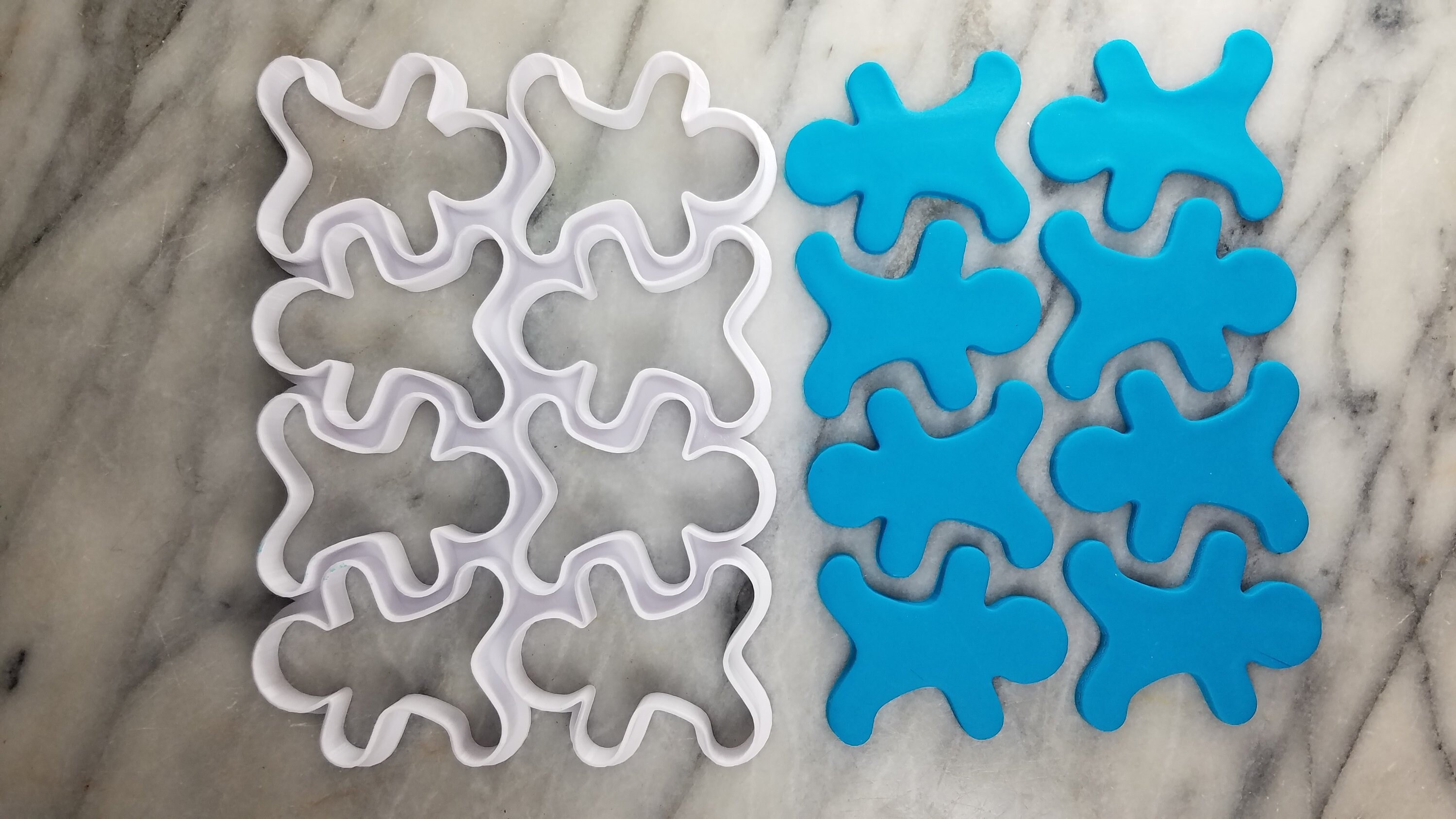 Gingerbread Man 8x Cutter Octuple CHOOSE OWN SIZE Sharp | Etsy