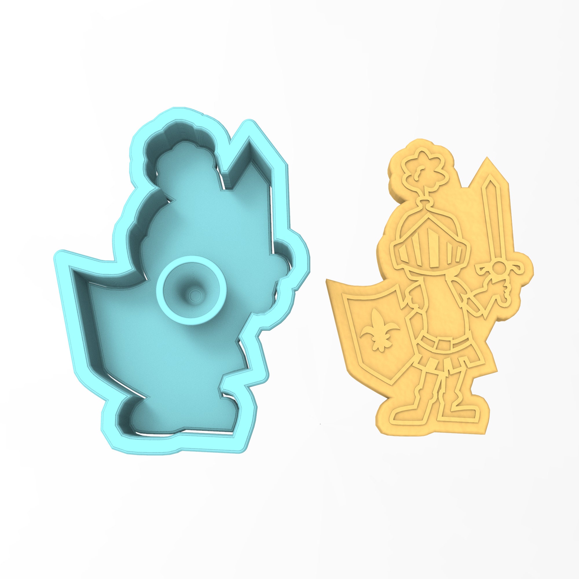 Knight Cookie Cutter Stamp Stencil SHARP EDGES FAST | Etsy