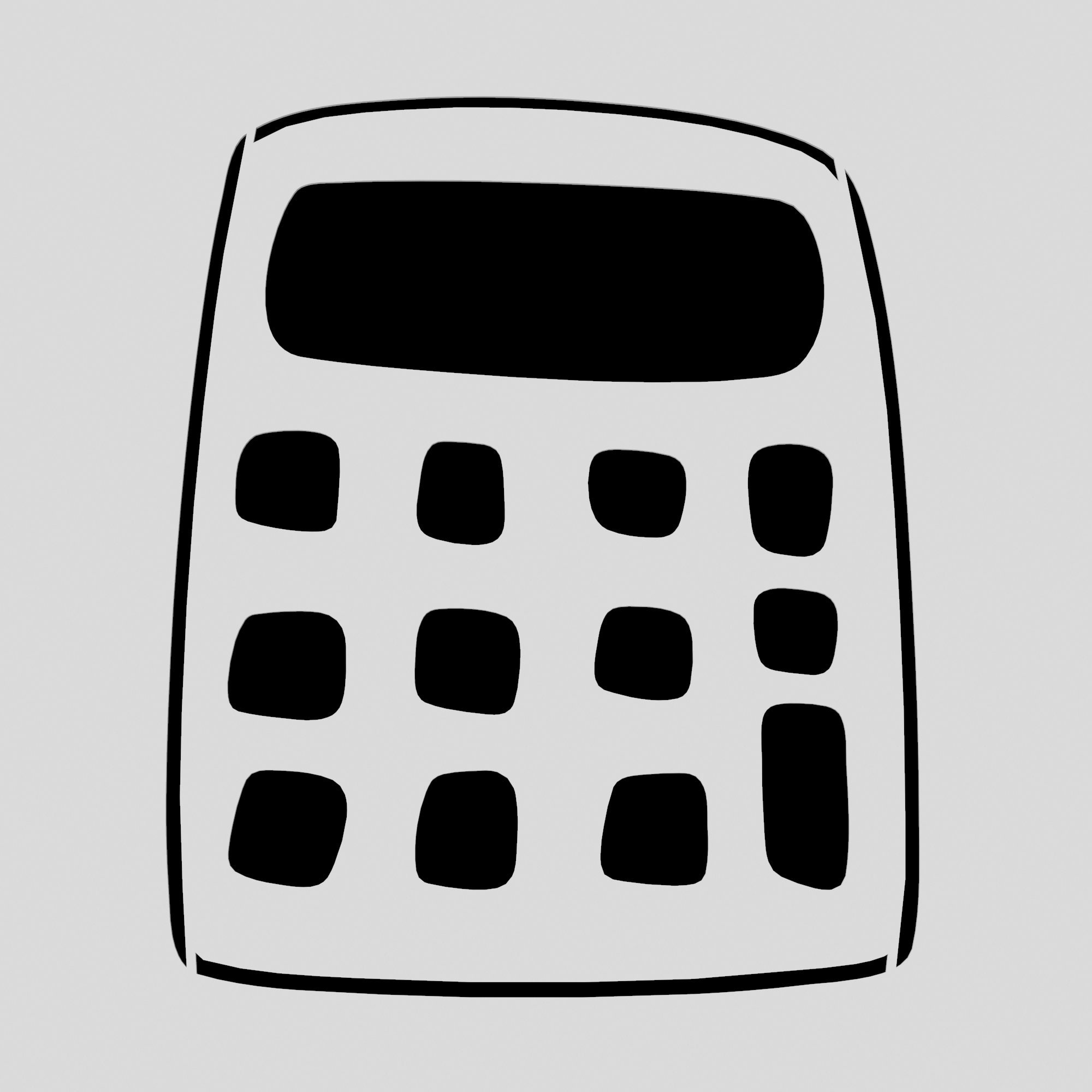 Calculator Cookie Cutter Stamp Stencil SHARP EDGES | Etsy