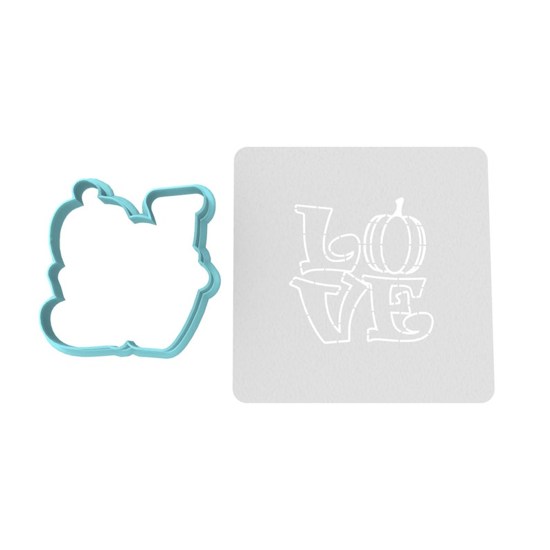 Love Pumpkin Cookie Cutter | Stamp | Stencil - SHARP EDGES - FAST ...