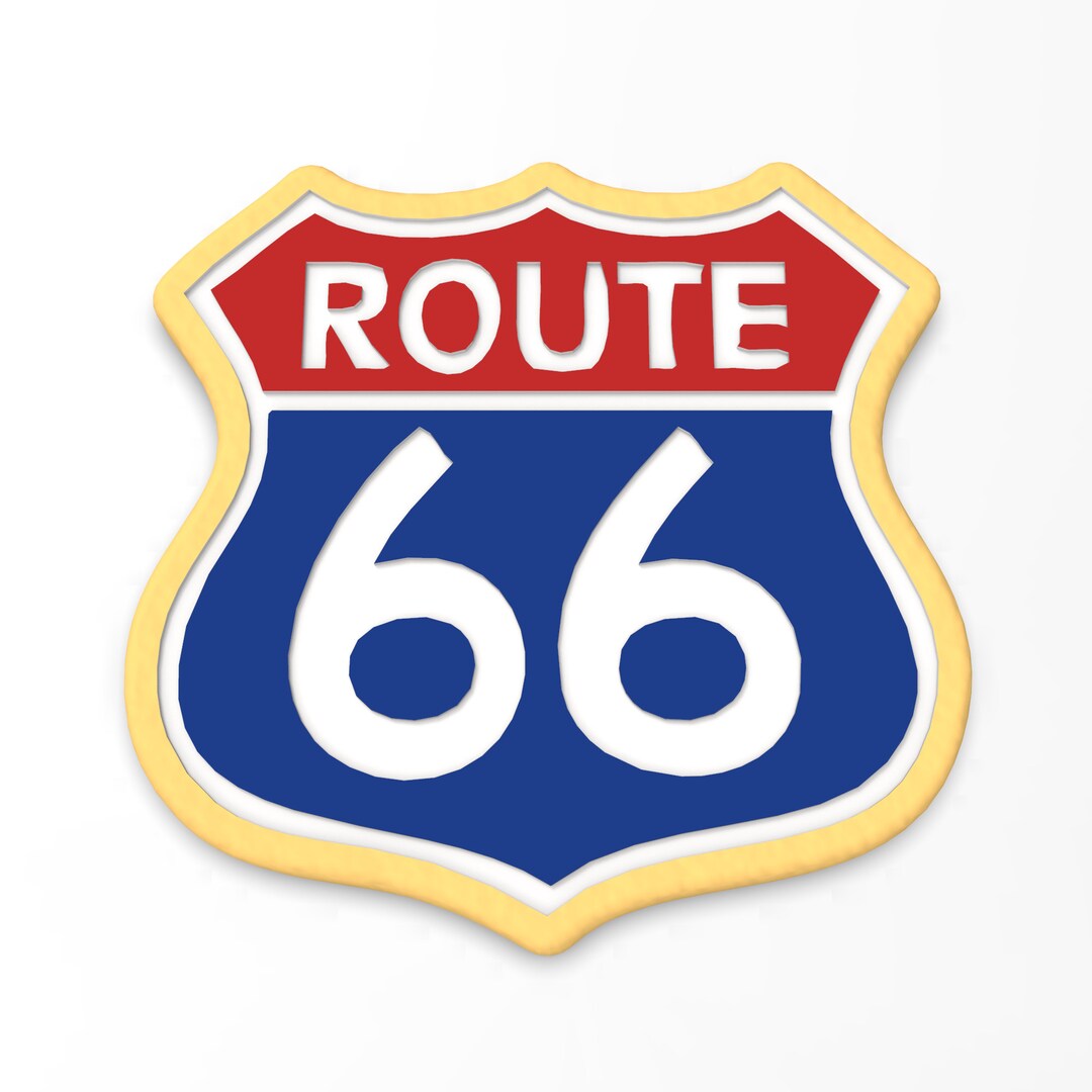 Route 66 Cookie Cutter | Stamp | Stencil - SHARP EDGES - FAST Shipping ...