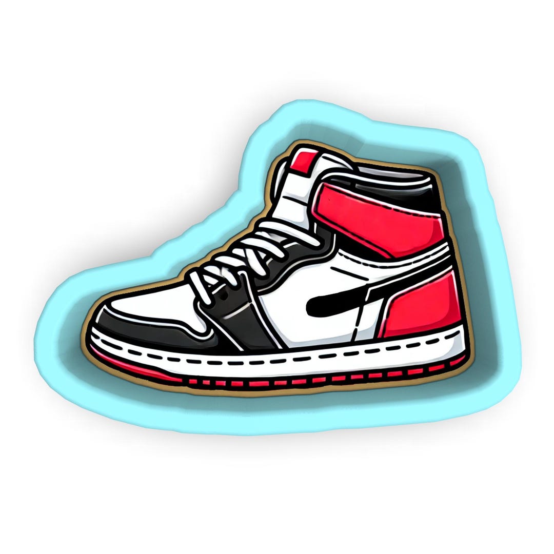 Sneaker Cookie Cutter | Stamp | Stencil - SHARP EDGES - FAST Shipping ...