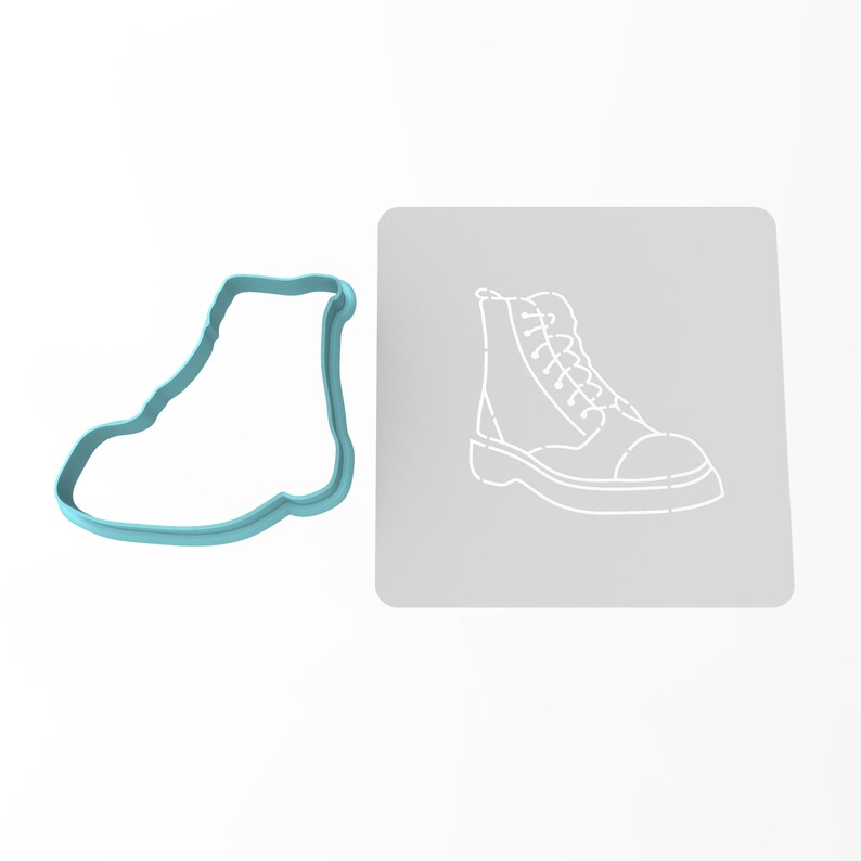 Work Boot Cookie Cutter Stamp Stencil SHARP EDGES FAST - Etsy