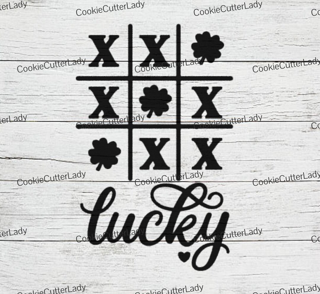 Lucky Tic Tac Toe Stencil | REUSABLE, DURABLE, WASHABLE Craft Stencil ...