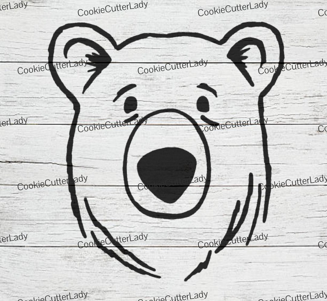 Cute Bear Face Stencil | REUSABLE, DURABLE, WASHABLE Craft Stencil | Use for Signs, Walls ...