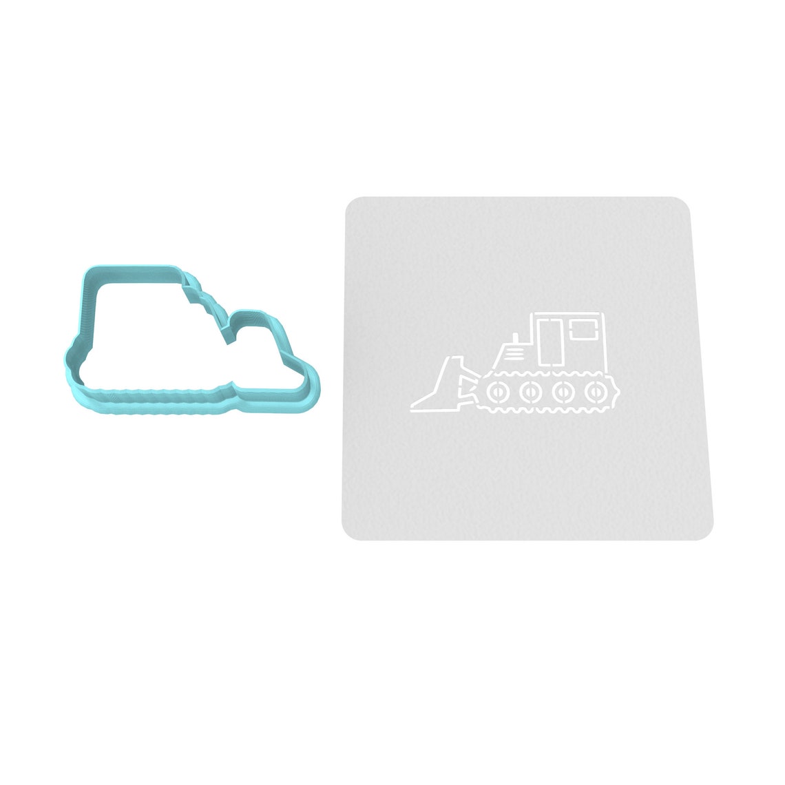 Bulldozer Cookie Cutter | Stamp | Stencil - SHARP EDGES - FAST Shipping ...
