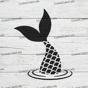 Mermaid Tail Stencil | REUSABLE, DURABLE, WASHABLE Craft Stencil | Use ...