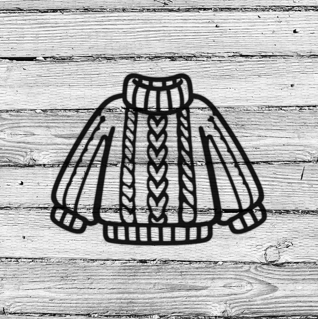 Autumn Sweater Stencil | REUSABLE, DURABLE, WASHABLE Craft Stencil ...