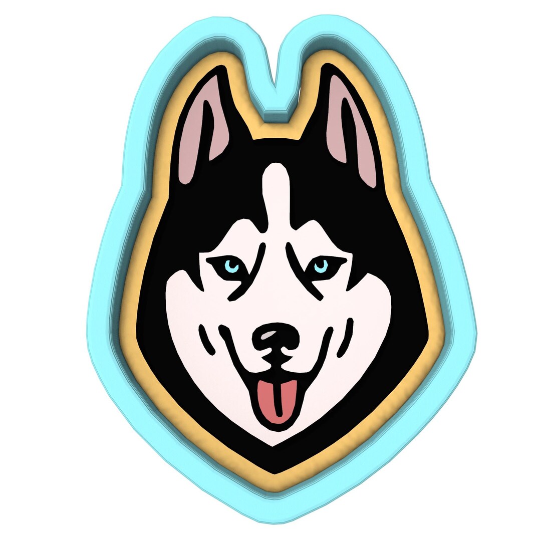 Husky Cookie Cutter | Stamp | Stencil #1 - Etsy