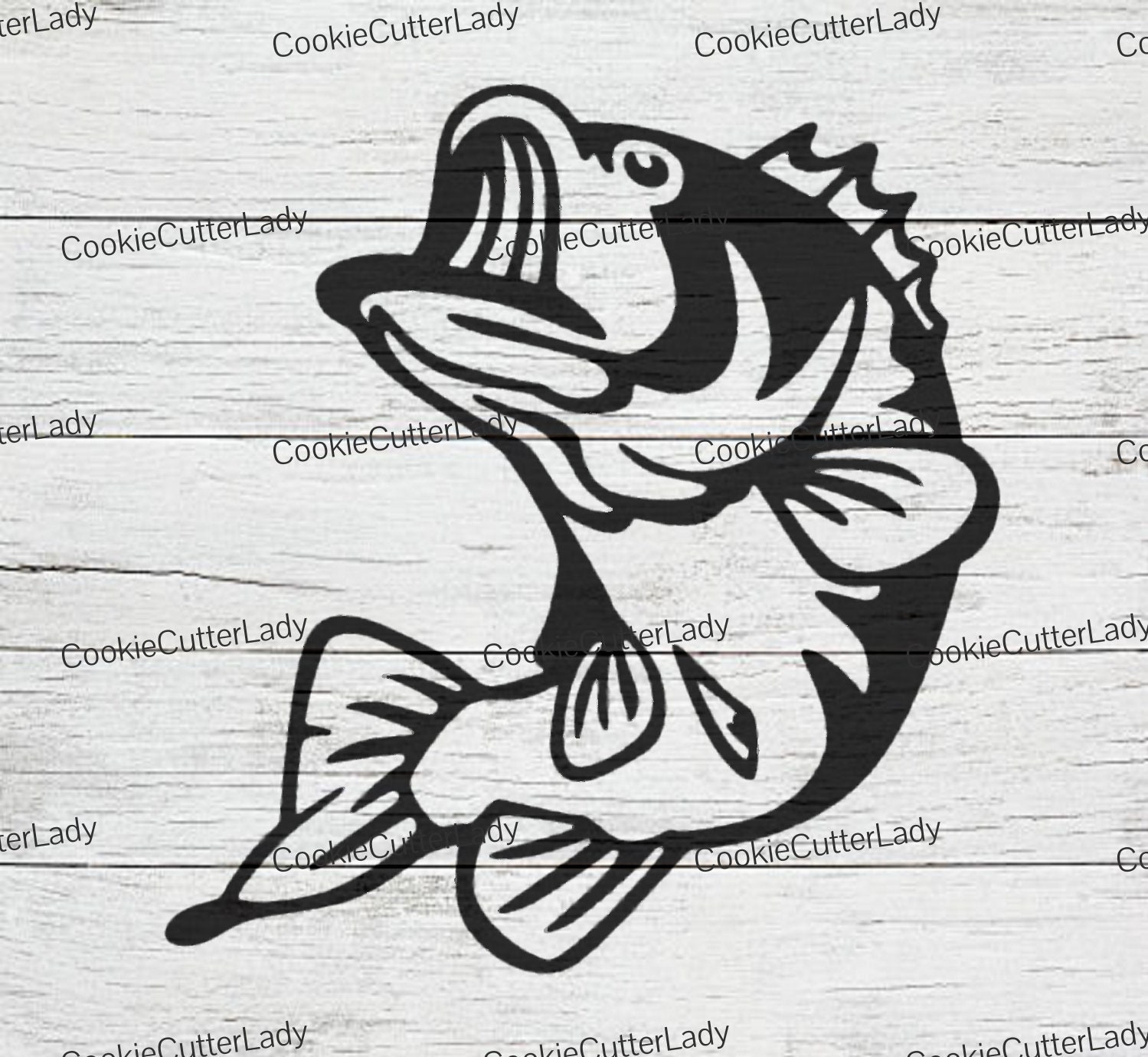 Largemouth Bass Stencil
