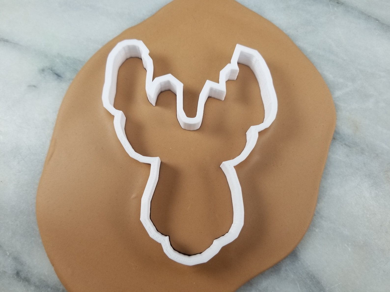 Deer Antlers Cookie Cutter 2-Piece Outline & Stamp 3 SHARP | Etsy