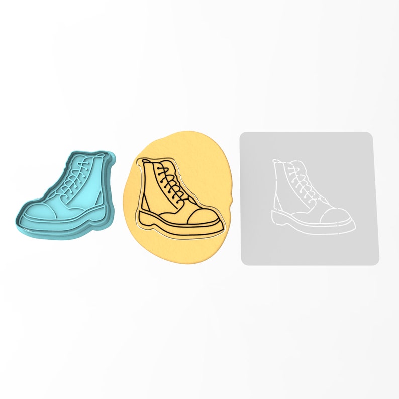 Work Boot Cookie Cutter Stamp Stencil SHARP EDGES FAST | Etsy