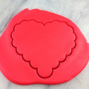 Fluted Heart Cookie Cutter Outline - SHARP EDGES - FAST Shipping ...