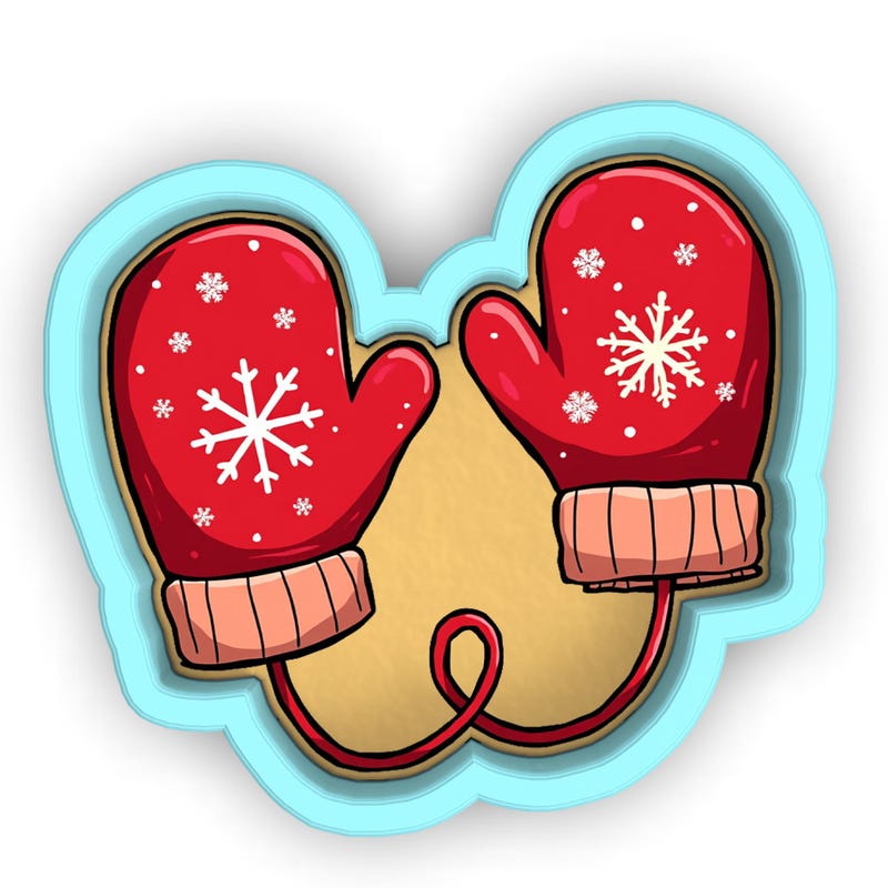 Mitten Cookie Stencil - Etsy