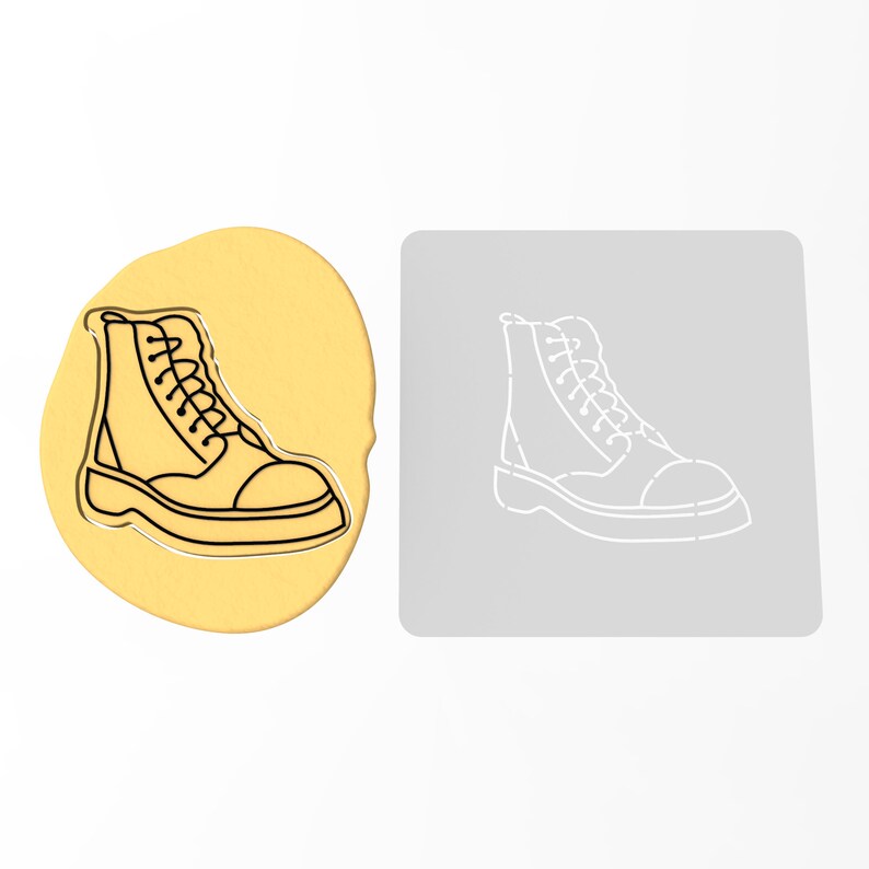 Work Boot Cookie Cutter Stamp Stencil SHARP EDGES FAST - Etsy