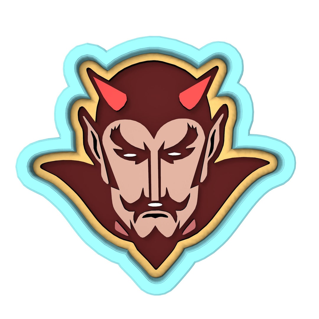 Devils Cookie Cutter | Stamp | Stencil - Etsy