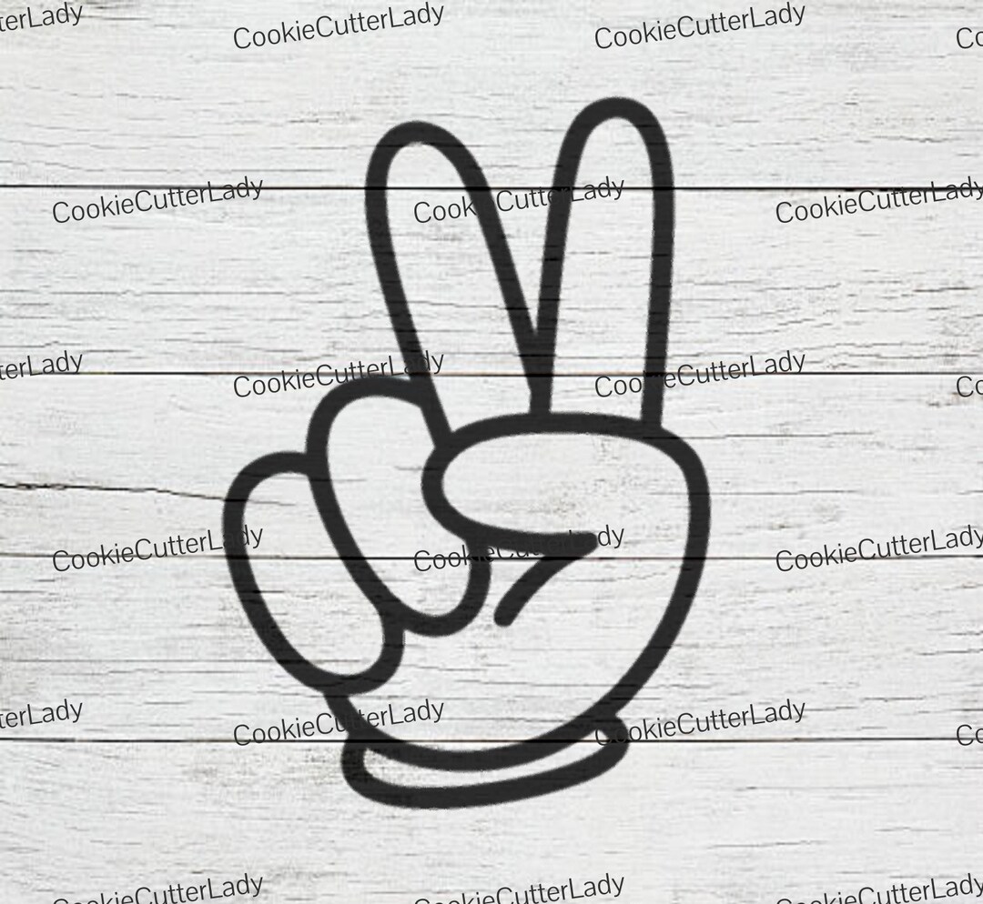 Peace Fingers Stencil | REUSABLE, DURABLE, WASHABLE Craft Stencil | Use ...