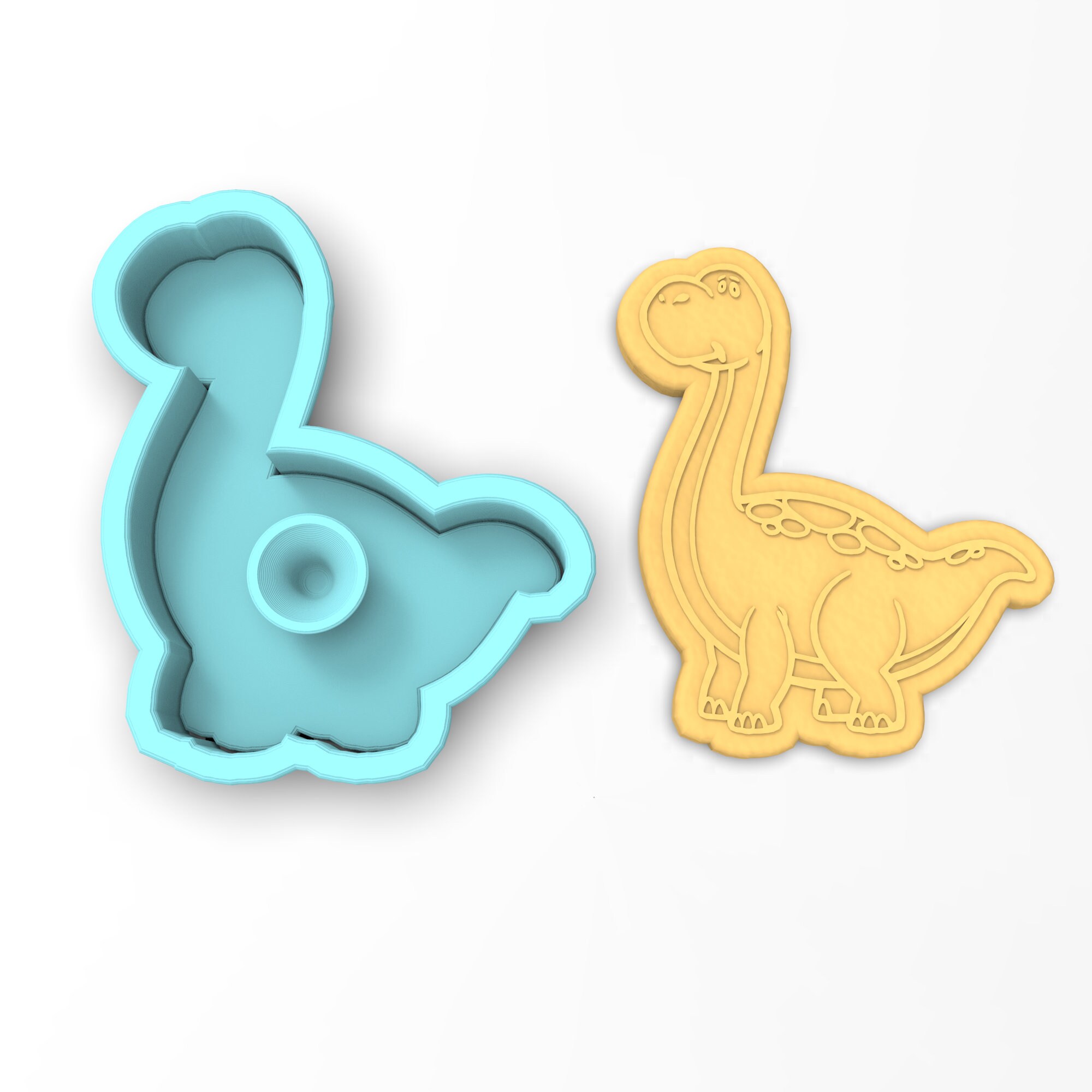 Brontosaurus Cookie Cutter Stamp Stencil SHARP EDGES . | Etsy