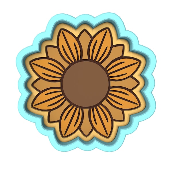 Sunflower Cookie - Etsy