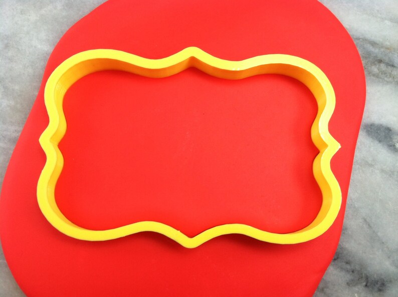 Rectangle Plaque 2 Cookie Cutter SHARP EDGES FAST | Etsy