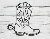 Cowboy Boot Stencil REUSABLE, DURABLE, WASHABLE Craft Stencil Use for ...