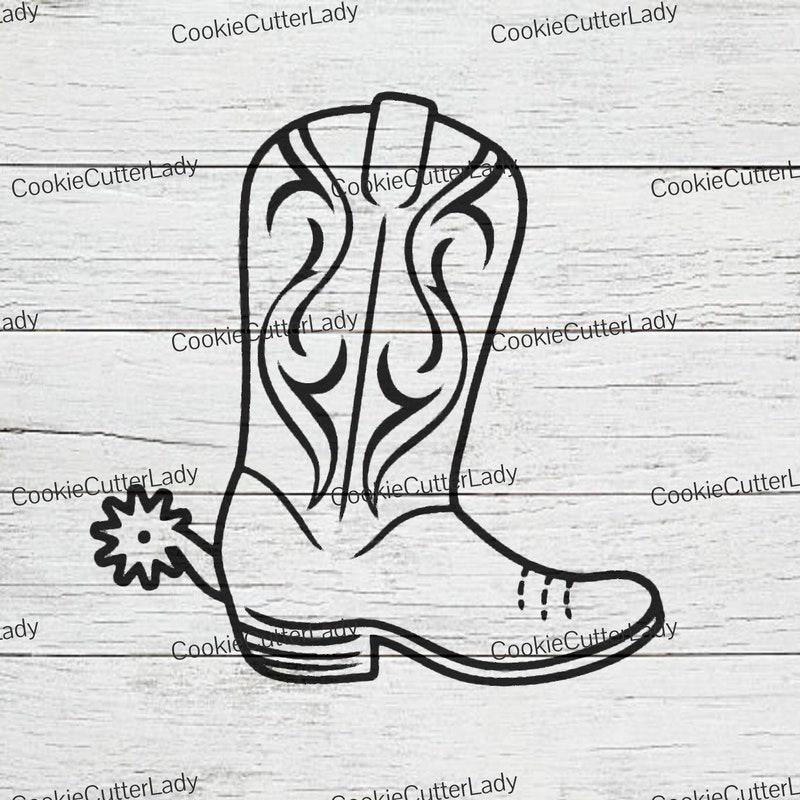 Boot Stencil - Etsy