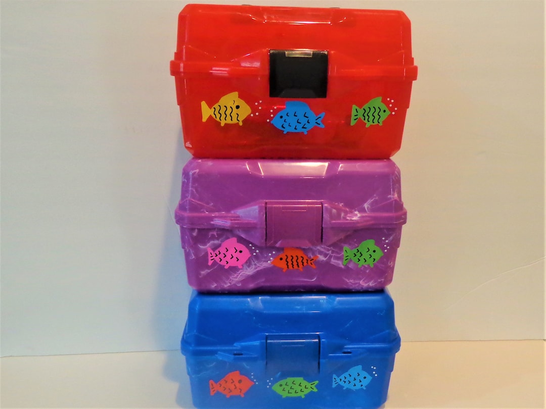 Kids Personalized Fishing Tackle Box - Etsy