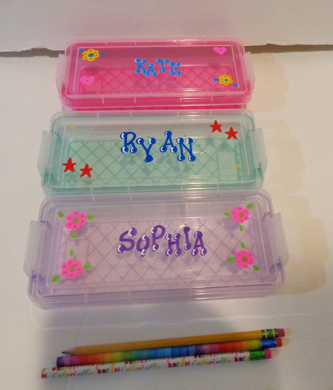 Personalized Pencil Box/craft Storage Box - Etsy