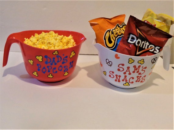 Personalized Snack Bowl/family Snack Bowl/popcorn Bowl | Etsy