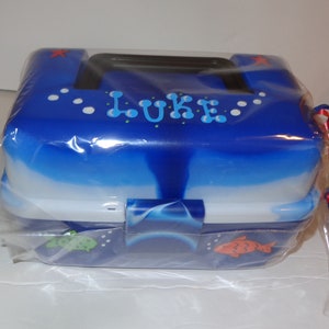 Personalized Kids Tackle Box With Fishing Gear - Etsy