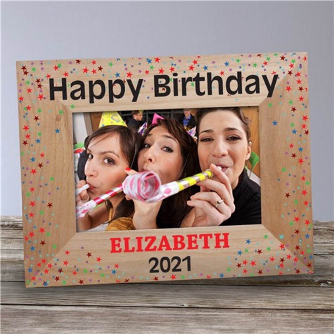 Personalized Birthday Frame/happy Birthday Picture Fram - Etsy