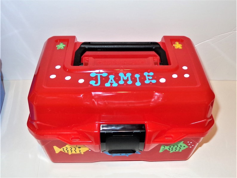 Kids Personalized Fishing Tackle Box - Etsy