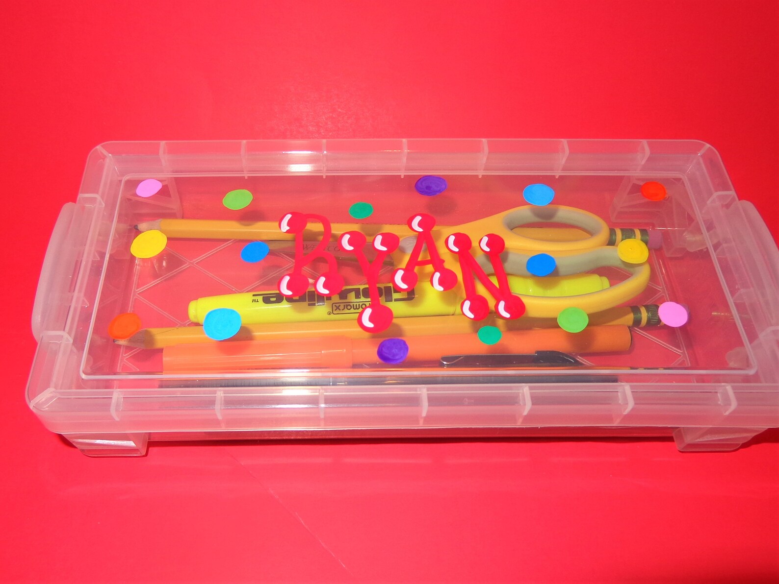 Personalized Pencil Box/craft Storage Box | Etsy